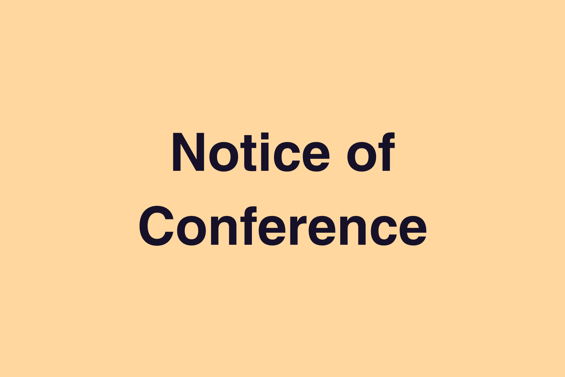 Notice of Conference 2024