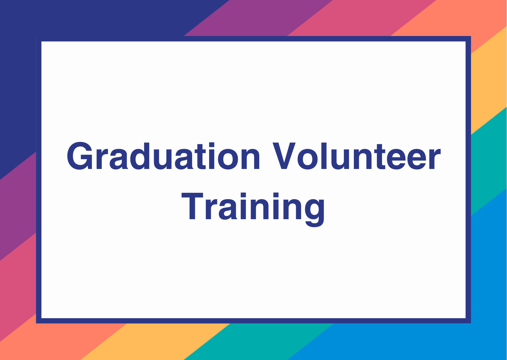Resources for Graduation Stall Coordinators and Volunteers